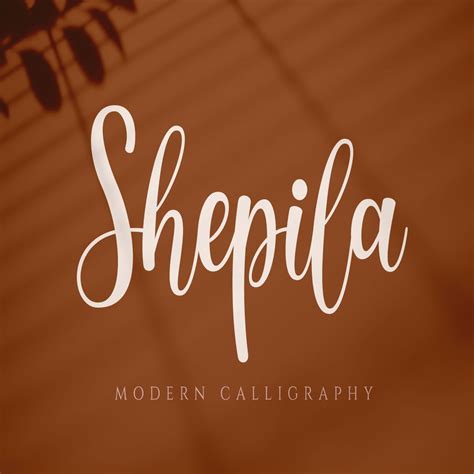 Shepila Pretty Script Font Trending Fonts Digital Font Inspire Uplift