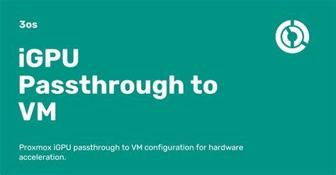 Debugging PCI GPU Passthrough For HA On Proxmox Home Assistant OS Home Assistant Community