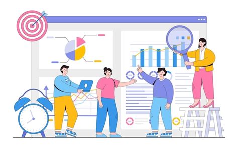 Premium Vector Flat Business People Team Meeting Working And Planning