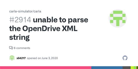 Unable To Parse The Opendrive Xml String · Issue 2914 · Carla