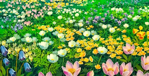 Studio Ghibli Flowers Wallpaper
