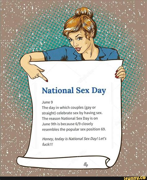 National Sex Day June 9 The Day In Which Couples Gay Or Straight