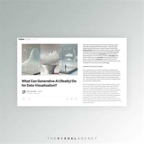 The Visual Agency On Linkedin Ai Datavisualization Generativeai Innovation Design