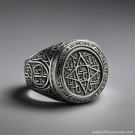 Ancient Solomon Ring Design Stable Diffusion Online