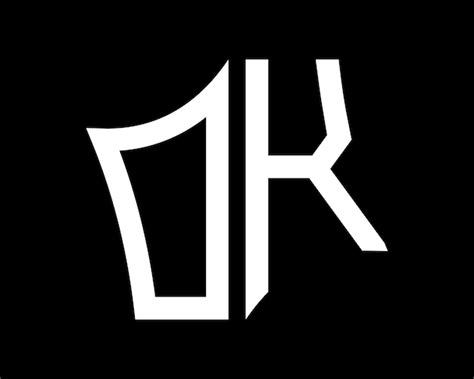 Premium Vector Ok Letter Logo Design Vector Art