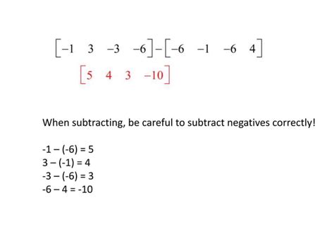 Adding And Subtracting Matrices Unit 3 Lesson 2 Ppt