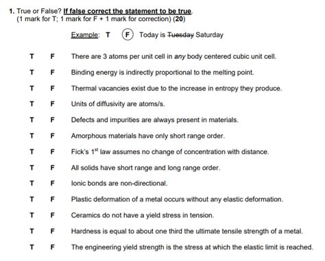 Solved 1. True or False? If false correct the statement to | Chegg.com
