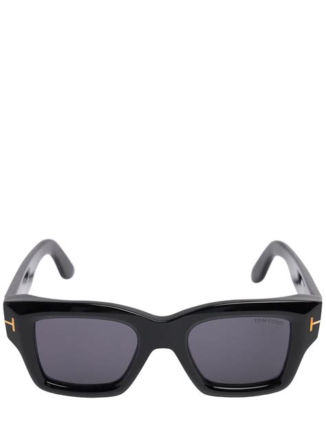 Tom Ford Ilias Squared Sunglasses In Black Smoke Modesens