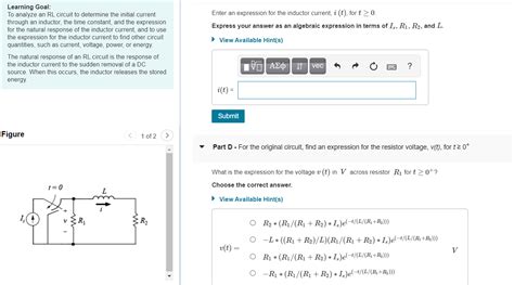 solved review constants for the given circuit figure 1