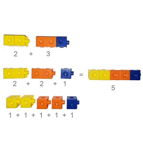 ชดตวตอลกบาศกแสนสนก Construction Linking Cubes Sci Kid Store