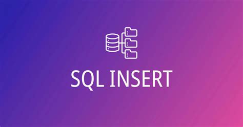 এসকিউএল ইনসার্ট স্টেটমেন্ট Sql Insert