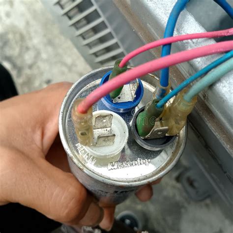 Three Socket Ac Capacitor Stock Image Image Of Three 364046725