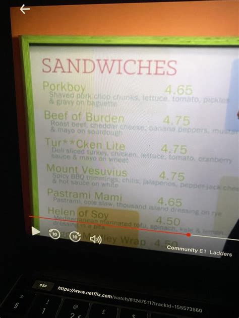 Only Bothered To Read The Ss Menu Today S6e1 Rcommunity