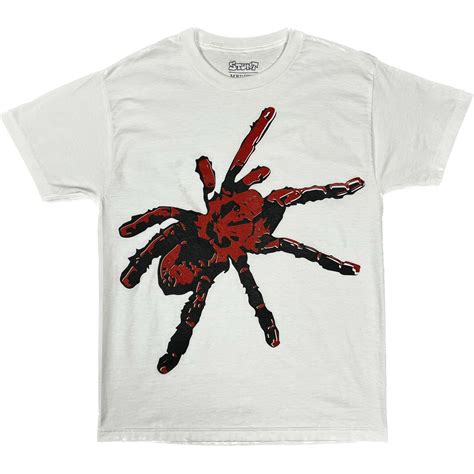 Stunt 365 Giant Spider T Shirt White Red Stardust Skate Shop
