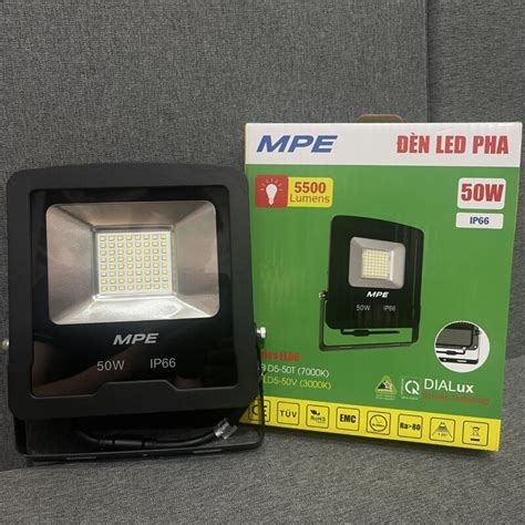 Đèn Led Pha 50w ánh Sáng Trắng Mpe Fld5 50t Halula