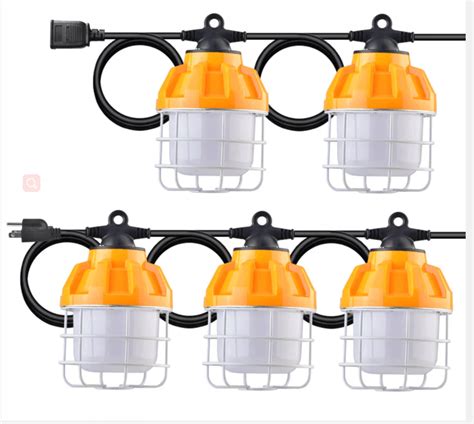Led Work Lighting Temporary String Lights 100w 11 000 Lumens Omni Ray