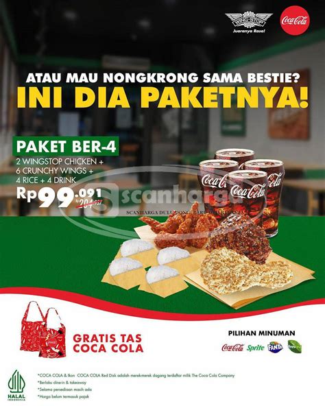 Promo Wingstop Paket Nongkrong Hemat Harga Mulai 22rb An Scanharga
