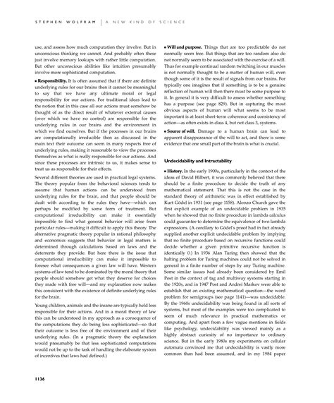 notes for undecidability and intractability a new kind of science online by stephen wolfram