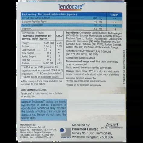 Tendocare Tablet 15s Price Uses Side Effects And Substitutes Medkart