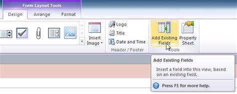 Access 2010 Creating Forms