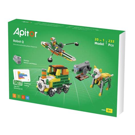 Konstruktor Apitor Robot Q 1 Dəstdə 20 Model Oyuncaqlar