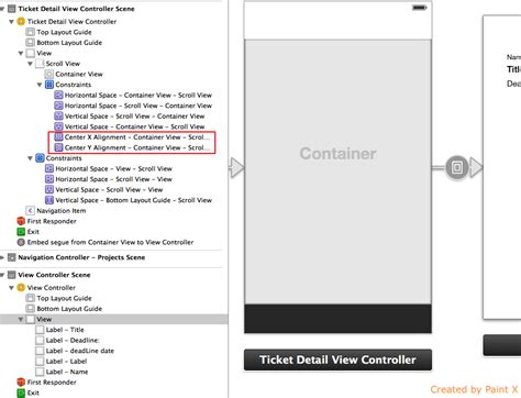 Ios How To Use Scrollview And Containerview With Autolayout Checked