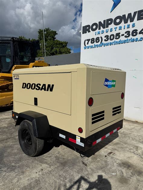 2012 Doosan 375 Cfm Towable Diesel Air Compressor Ironpower Industries