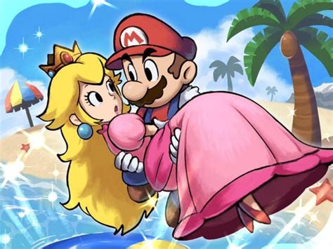 Mario Carrying Peach Yamari6363 Rmushroomkingdomwaifus