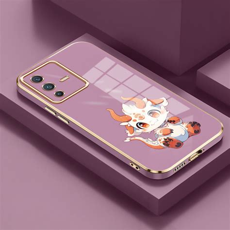 Hp Casing For Vivo V23 5g V23i 5g Case Casing Cute Dragon Pattern Case