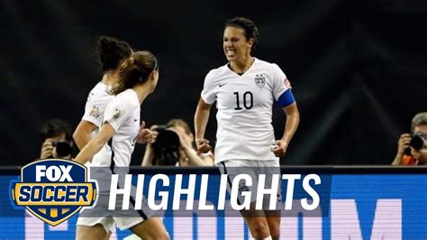 Carli Lloyd Scores Two Goals In Five Minutes Fifa Womens World Cup