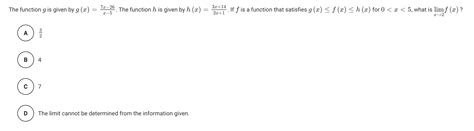 solved if f is the function defined by f x then limf x