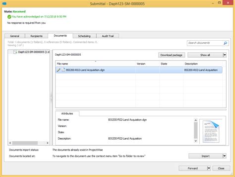New In Projectwise Deliverables Management Connect Edition Update 4 1
