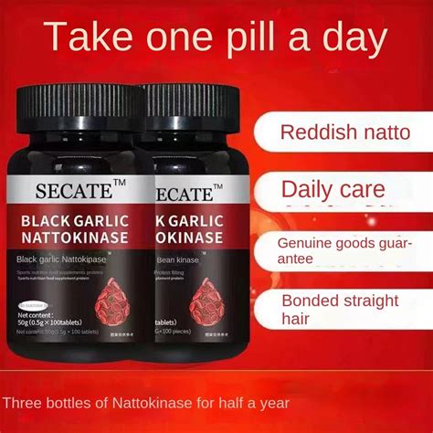 Jual American Original Nattokinase Red Yeast Black Garlic Instant