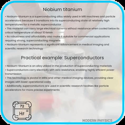 Niobium Titanium Alloys Cryogenics Durability And Mri Use