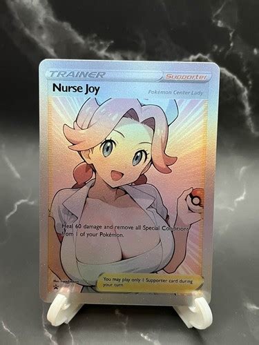 Nurse Joy Trainer Goddess Story Pokemon Waifu Trading Card Custom