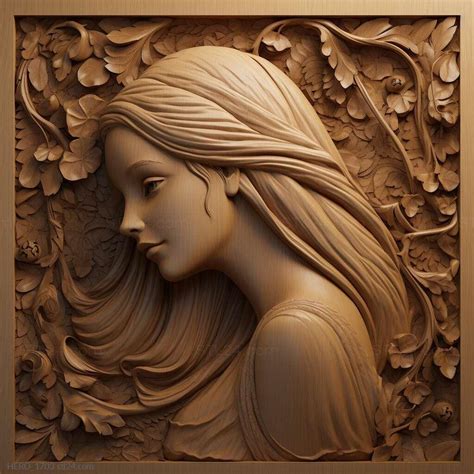 Characters St Rapunzel 3 Hero1703 3d Stl Model For Cnc