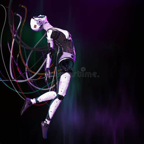 Metaverse Robotic Concept 3d Render Stock Illustration Illustration