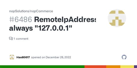 remoteipaddress always 127 0 0 1 · issue 6486 · nopsolutions