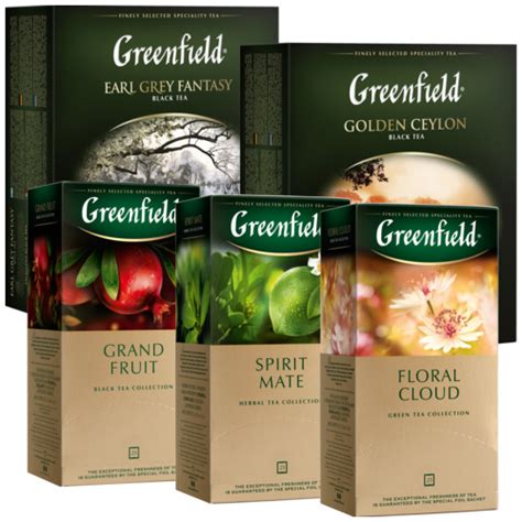 Чай GREENFIELD пакетированный, черный