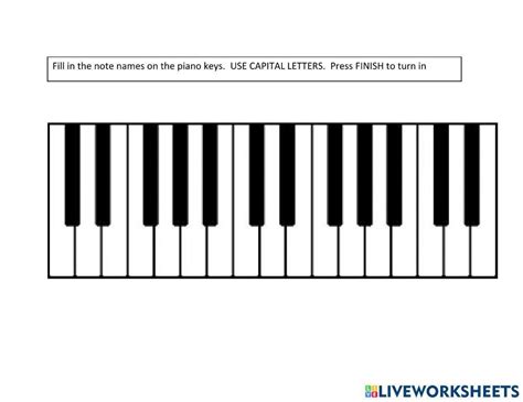 Blank Keyboard Diagrams Worksheet All About Music