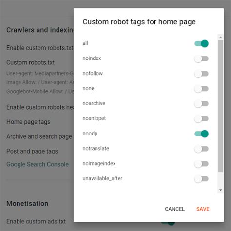 How To Setup Custom Robots Header Tags In Blogger Blogbeast