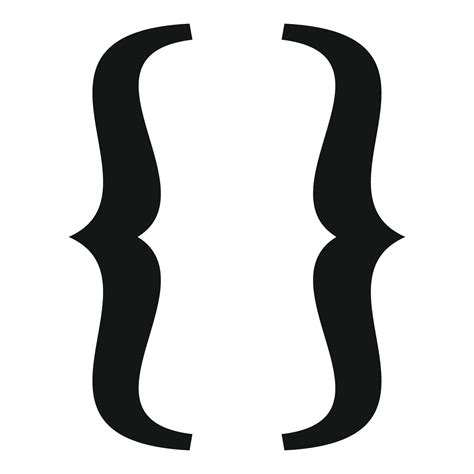 Curly Brackets Symbol Representing Code Block In Programming 52620116