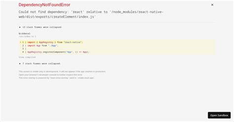 React Native Typescript Forked Codesandbox