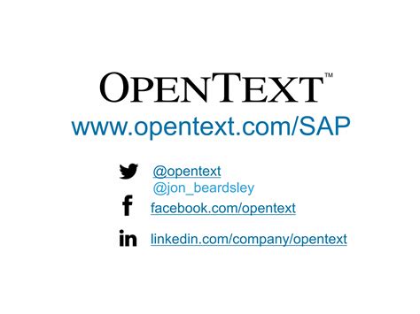 Sap Opentext Pdf