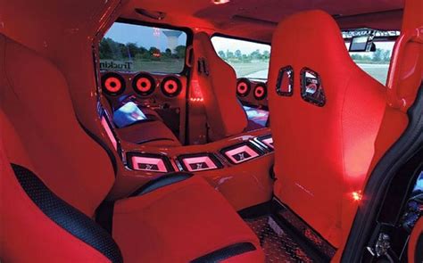 Red Hummer H3 Interior