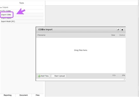 03 Import Cobie Upload File Edocuments Support