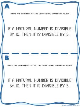 Writing Conditional Statements Speed Dating Geometry Logic