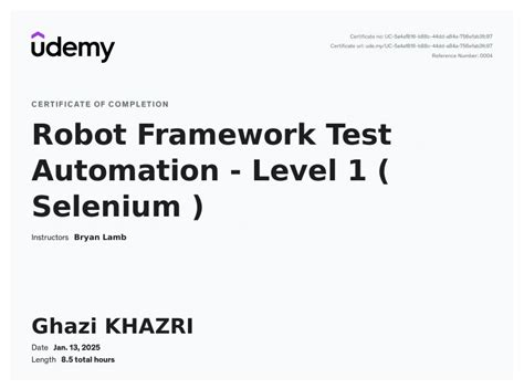 robotframework testautomation selenium bdd ghazi khazri