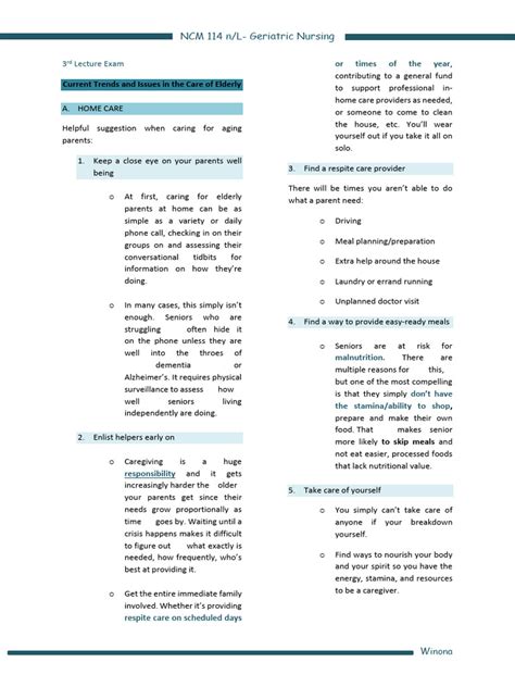ncm 114 notes 3rd lecture exam pdf