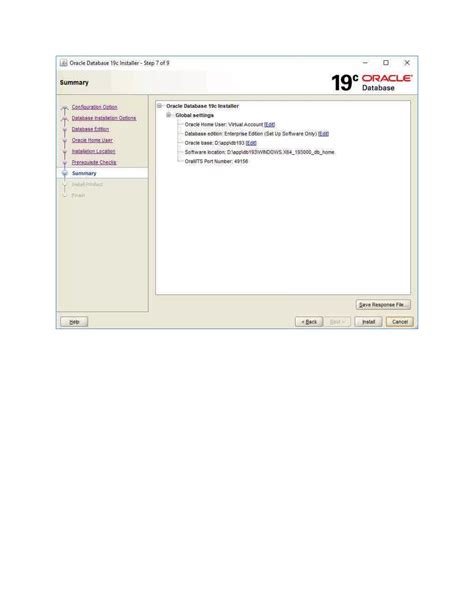 oracle database 19c 19 3 installation on windows step by step docx databases computer